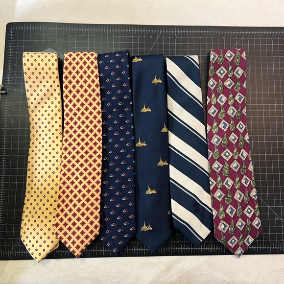 Accessories | Guc Bundle Of 6 Vintage Ties Various Brands And Materials ...